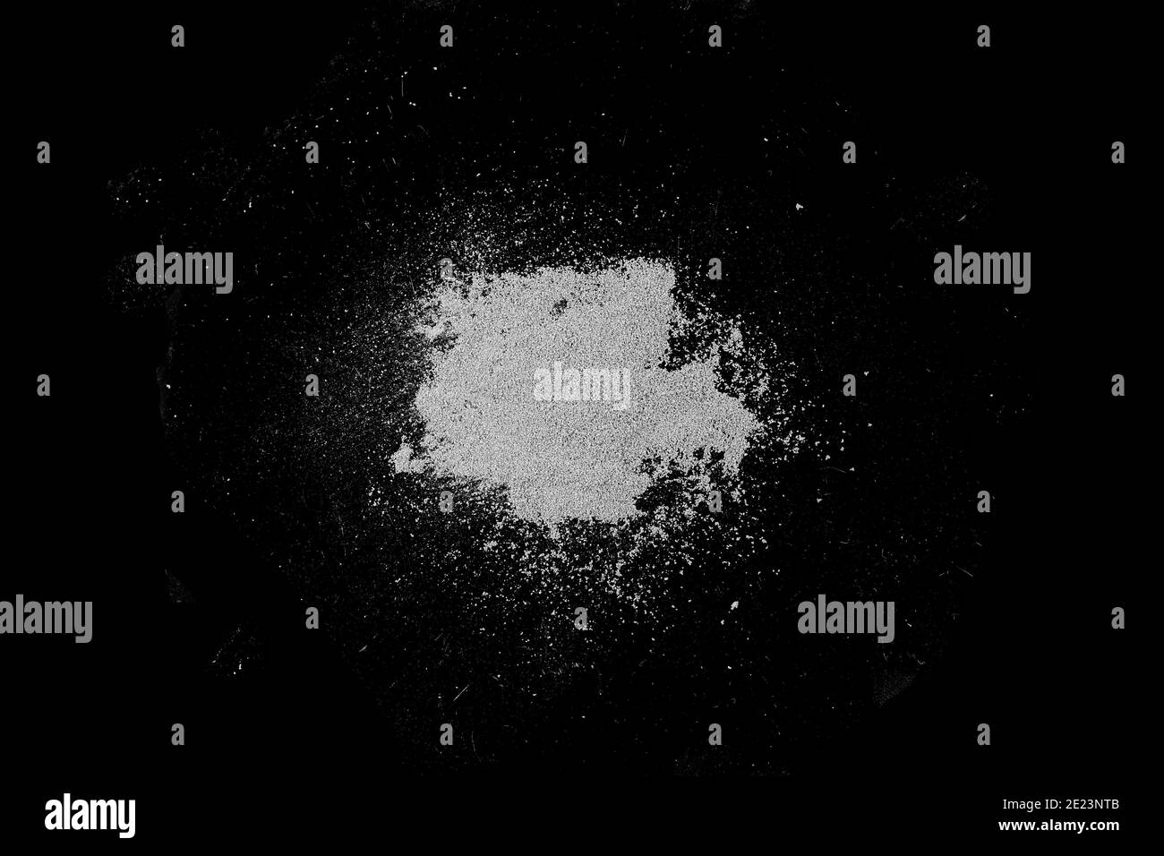 Ash isolated on black background. Ash explosion Stock Photo - Alamy