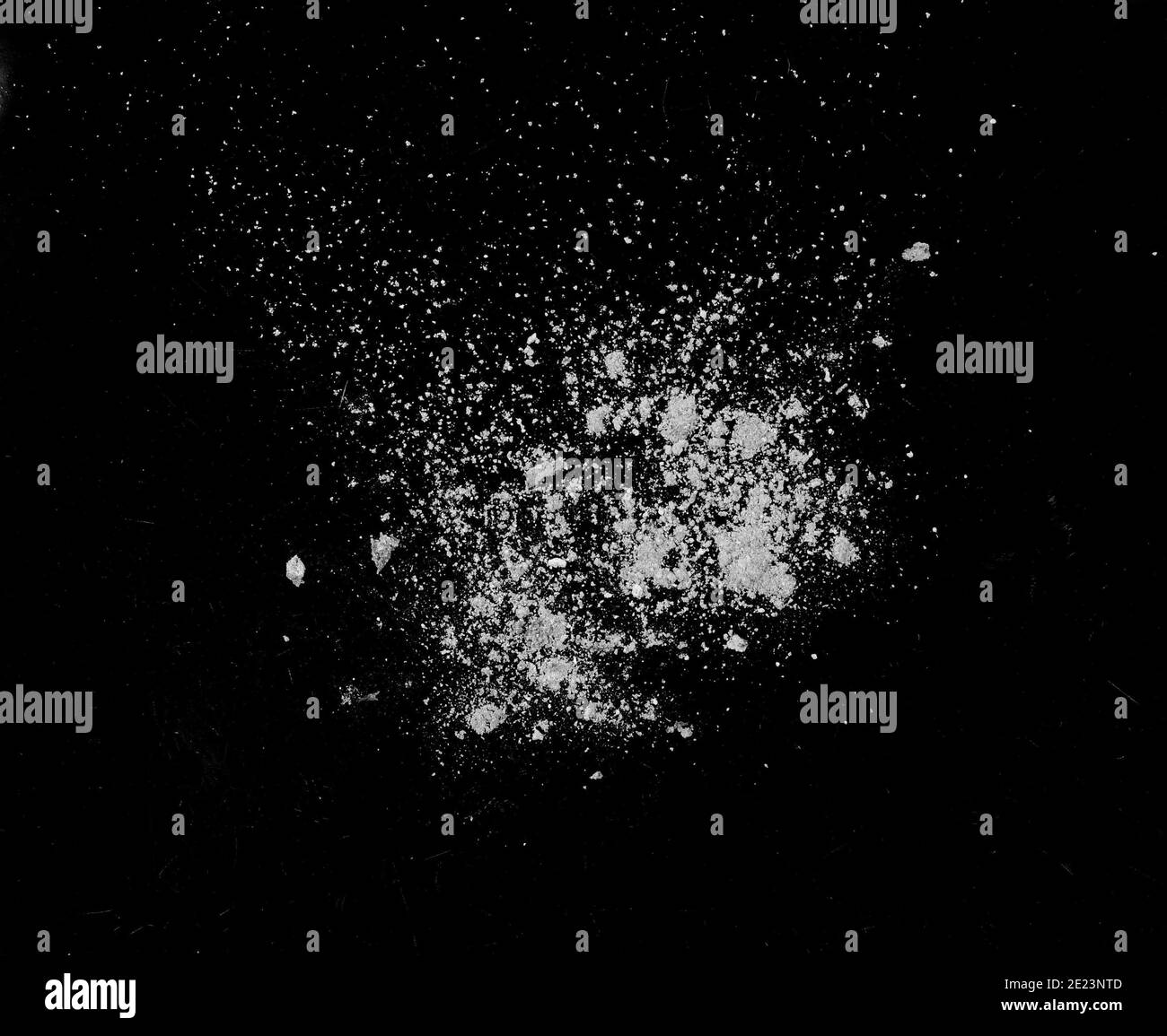 Ash isolated on black background. Ash explosion Stock Photo - Alamy