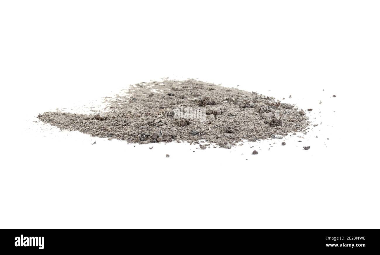 Ash isolated on white background Stock Photo - Alamy