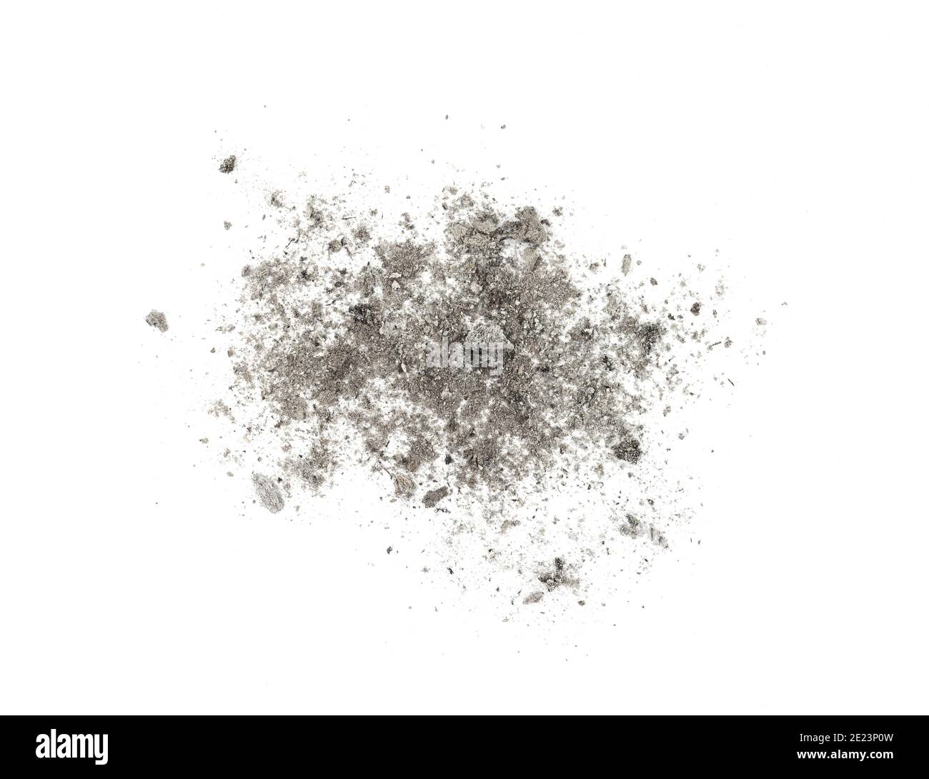 Ash isolated on white background Stock Photo - Alamy