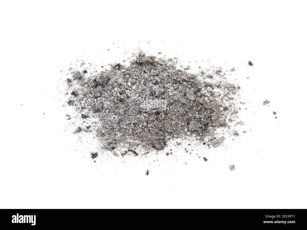 Ash isolated on white background Stock Photo - Alamy