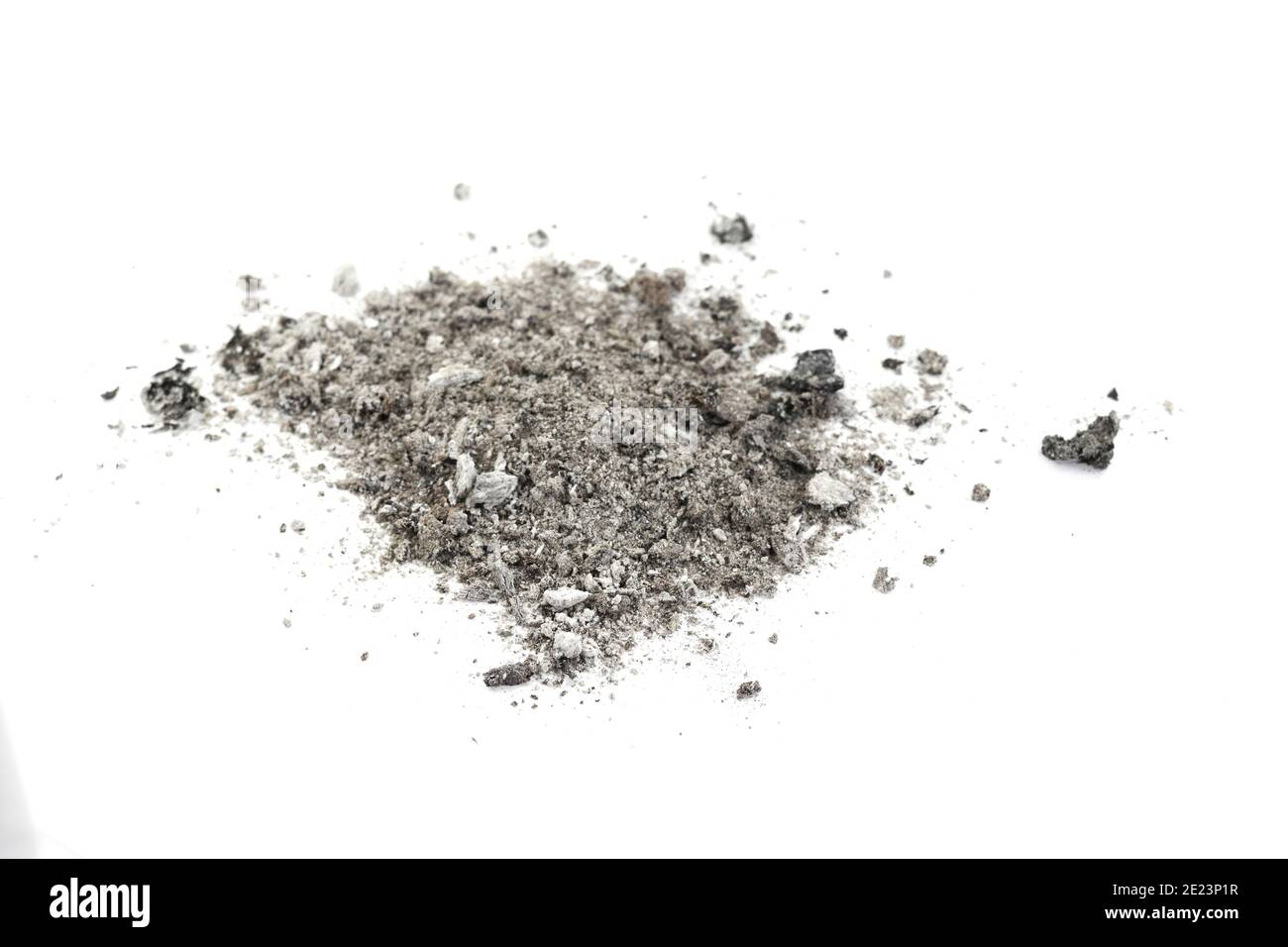 Ash isolated on white background Stock Photo - Alamy