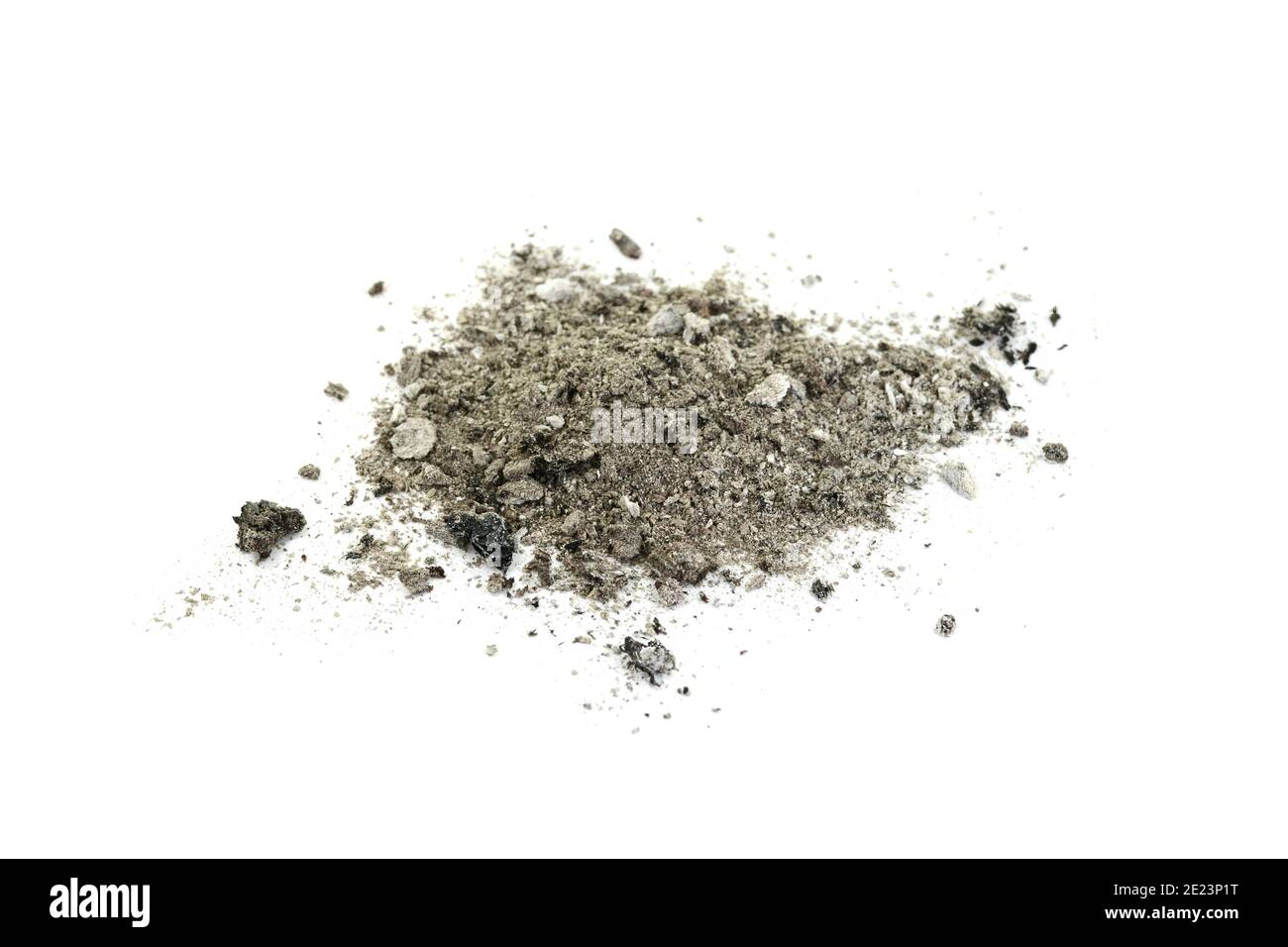 Ash isolated on white background Stock Photo - Alamy