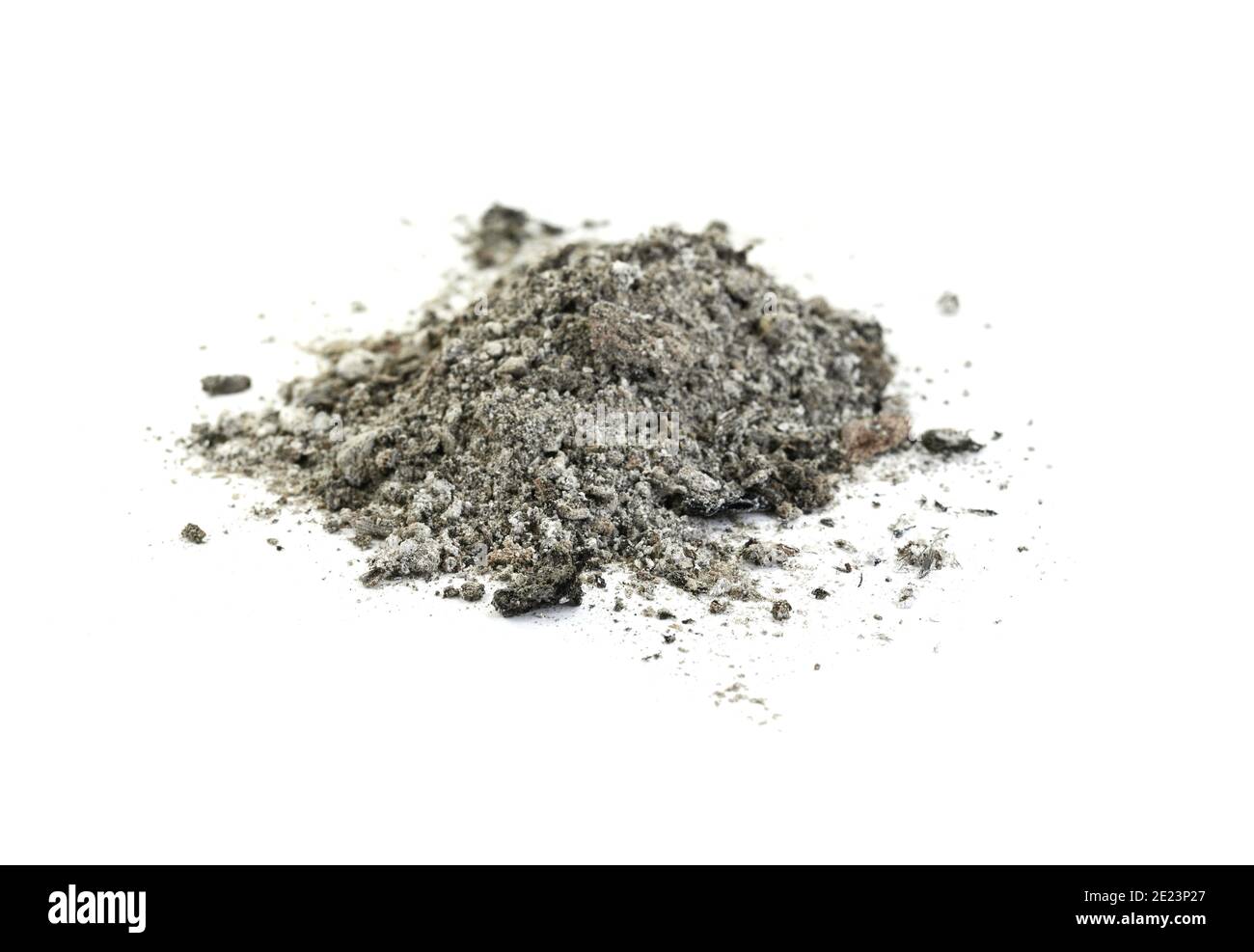 Ash isolated on white background Stock Photo - Alamy