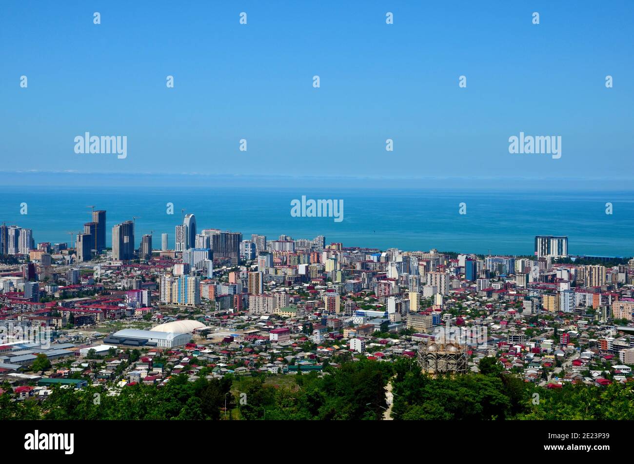 Batumi sea towers hi-res stock photography and images - Alamy