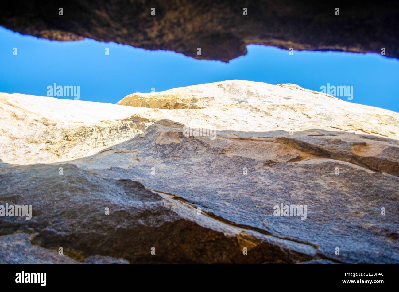 View from a cave, rocky cliff surface texture Stock Photo - Alamy
