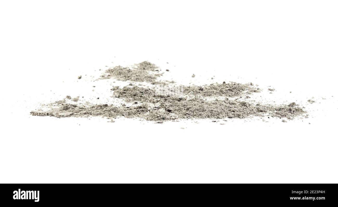 Ash isolated on white background Stock Photo - Alamy