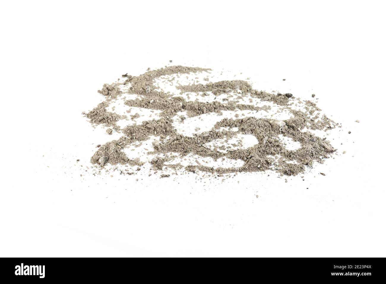 Ash isolated on white background Stock Photo - Alamy
