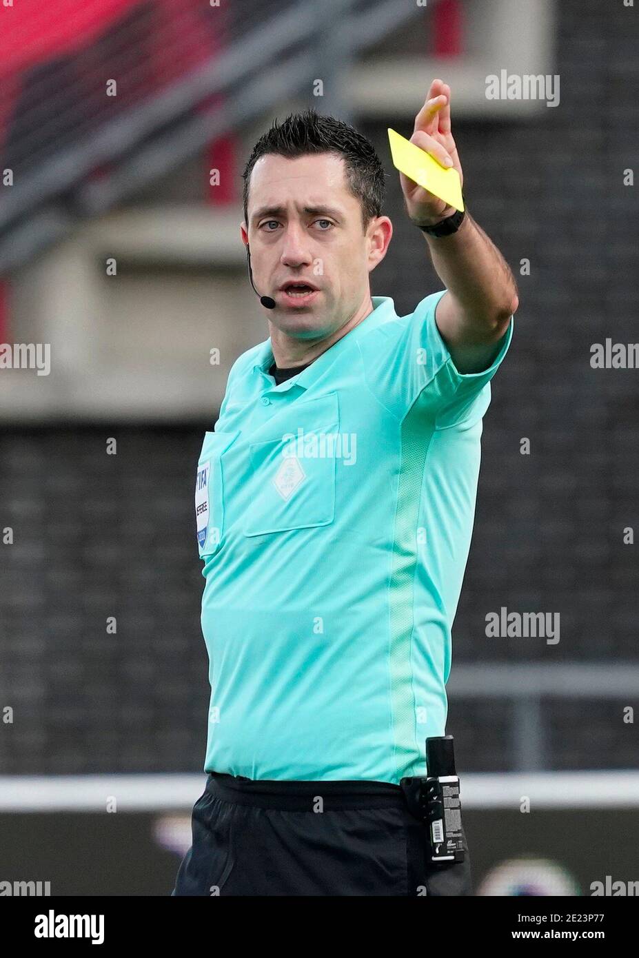Dennis Higler, referee, during Eredivisie match Sparta Rotterdam vs ...