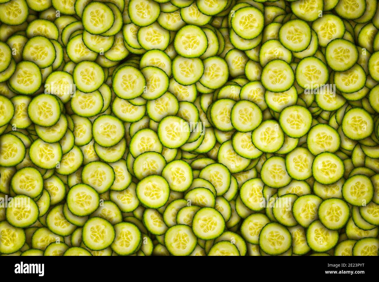 Cucumber slices covering screen background. Food concept theme Stock ...