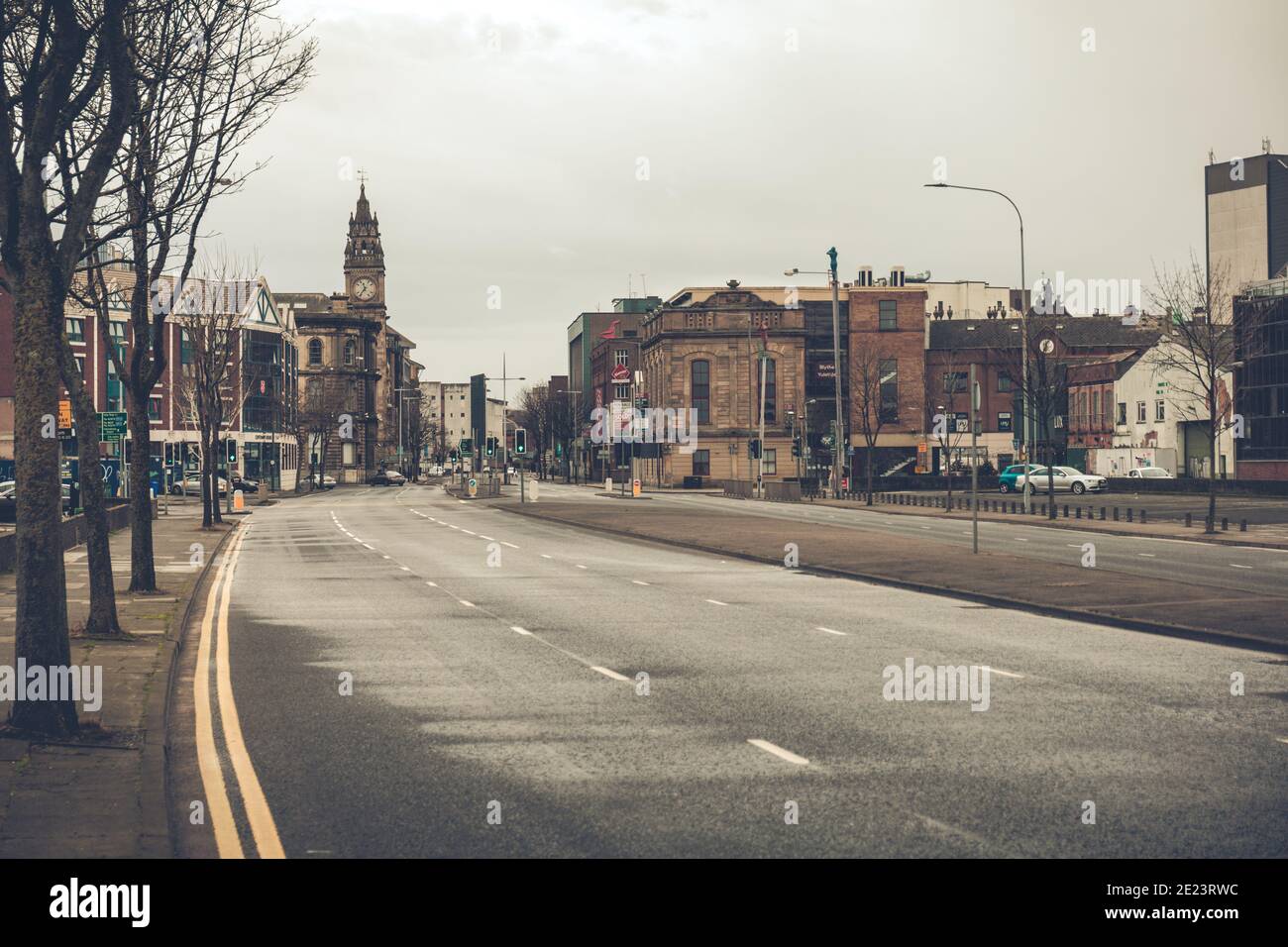 Sad autumn city hi-res stock photography and images - Alamy