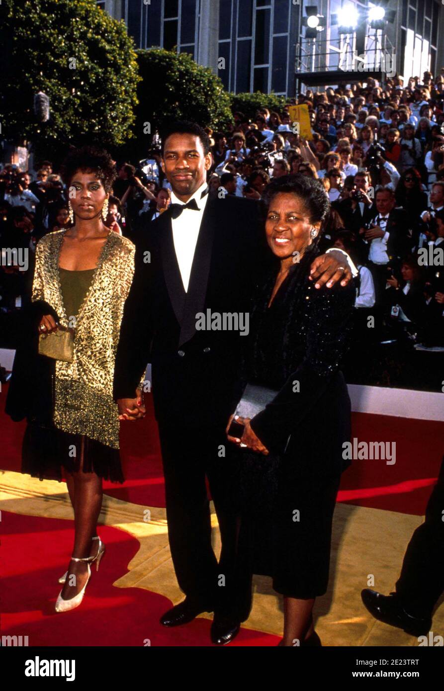 Denzel washington and wife hi-res stock photography and images - Alamy