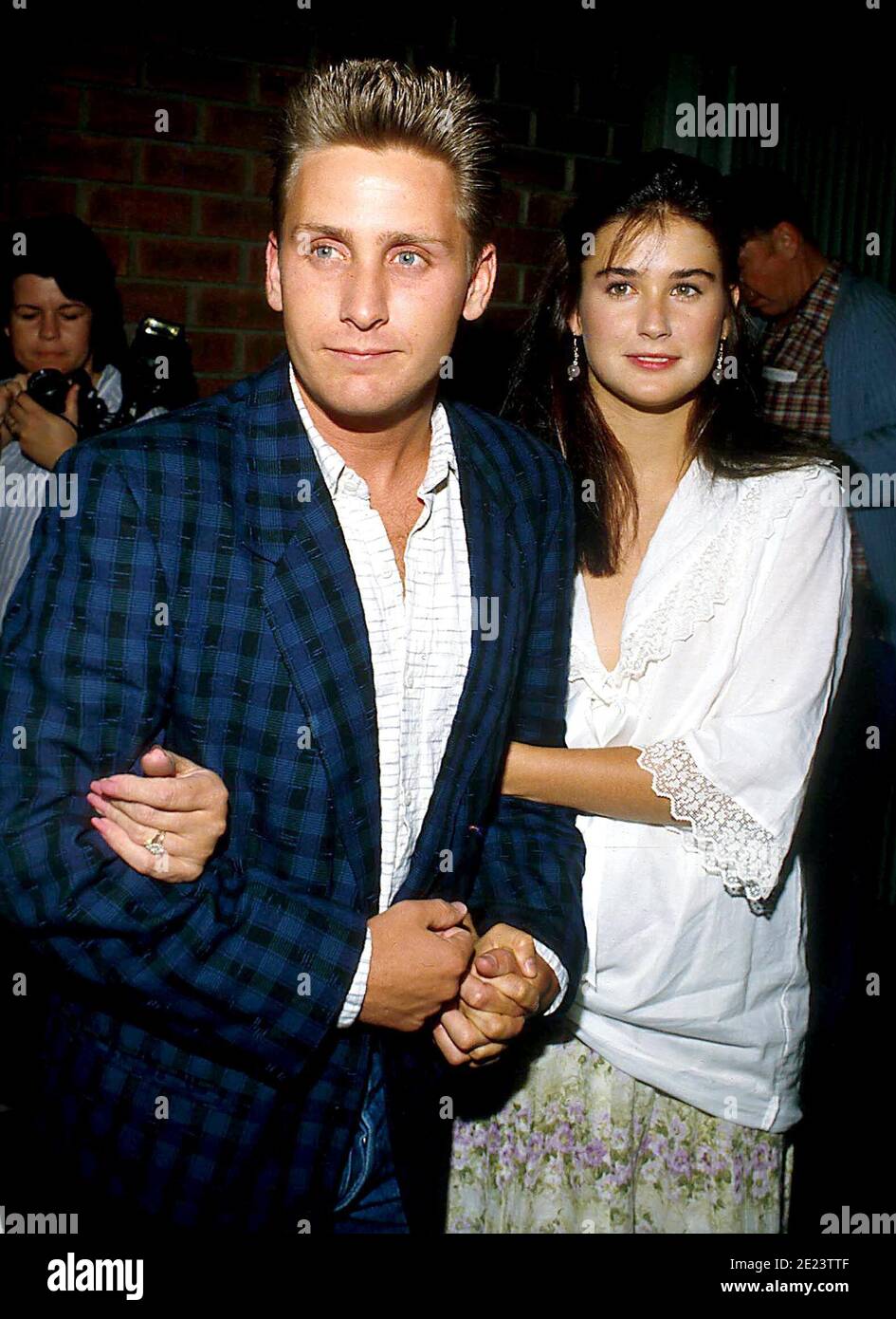 Emilio Estevez And Demi Moore Credit: Ralph Dominguez/MediaPunch Stock ...