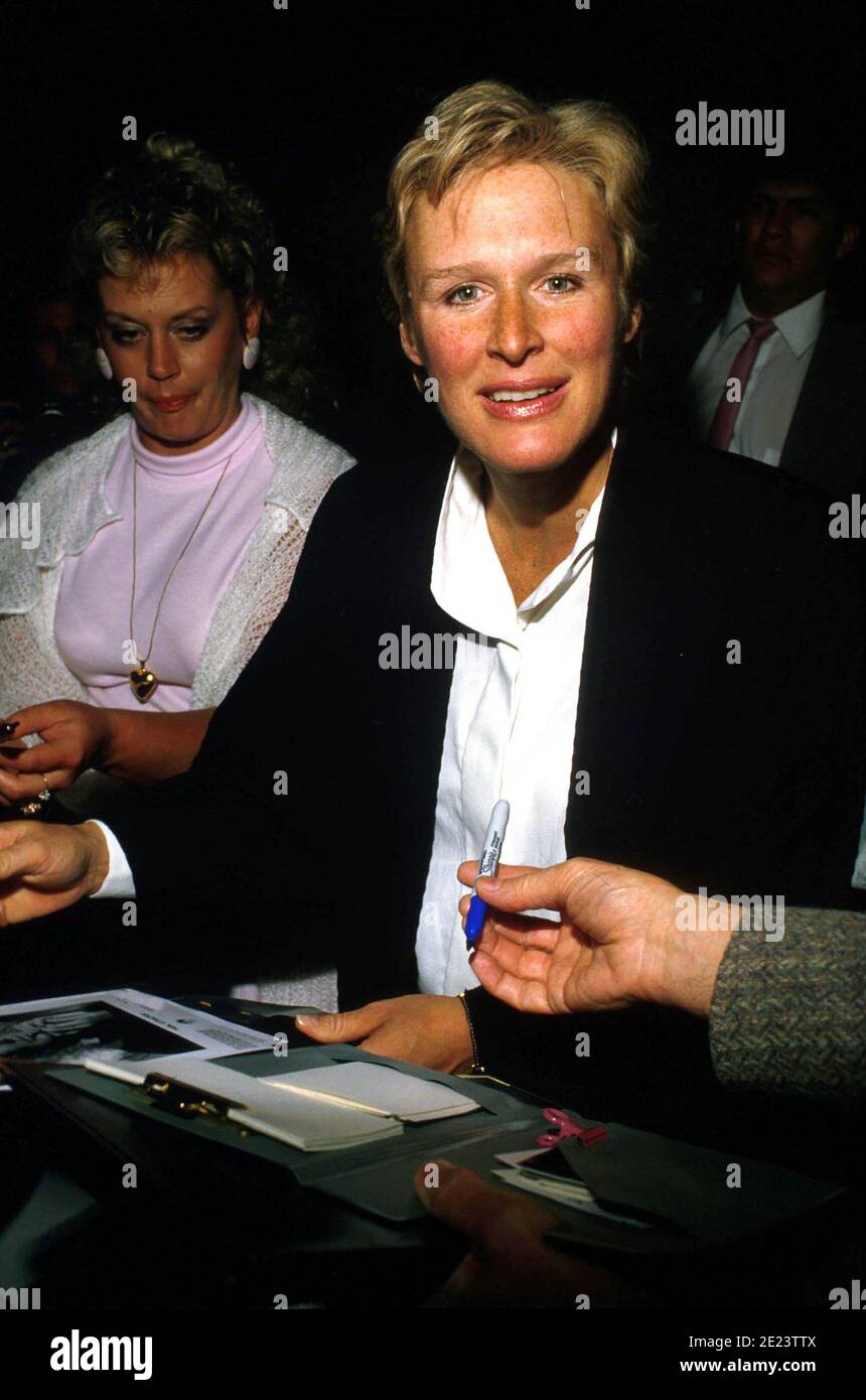 Glenn Close 1988 Credit: Ralph Dominguez/MediaPunch Stock Photo - Alamy