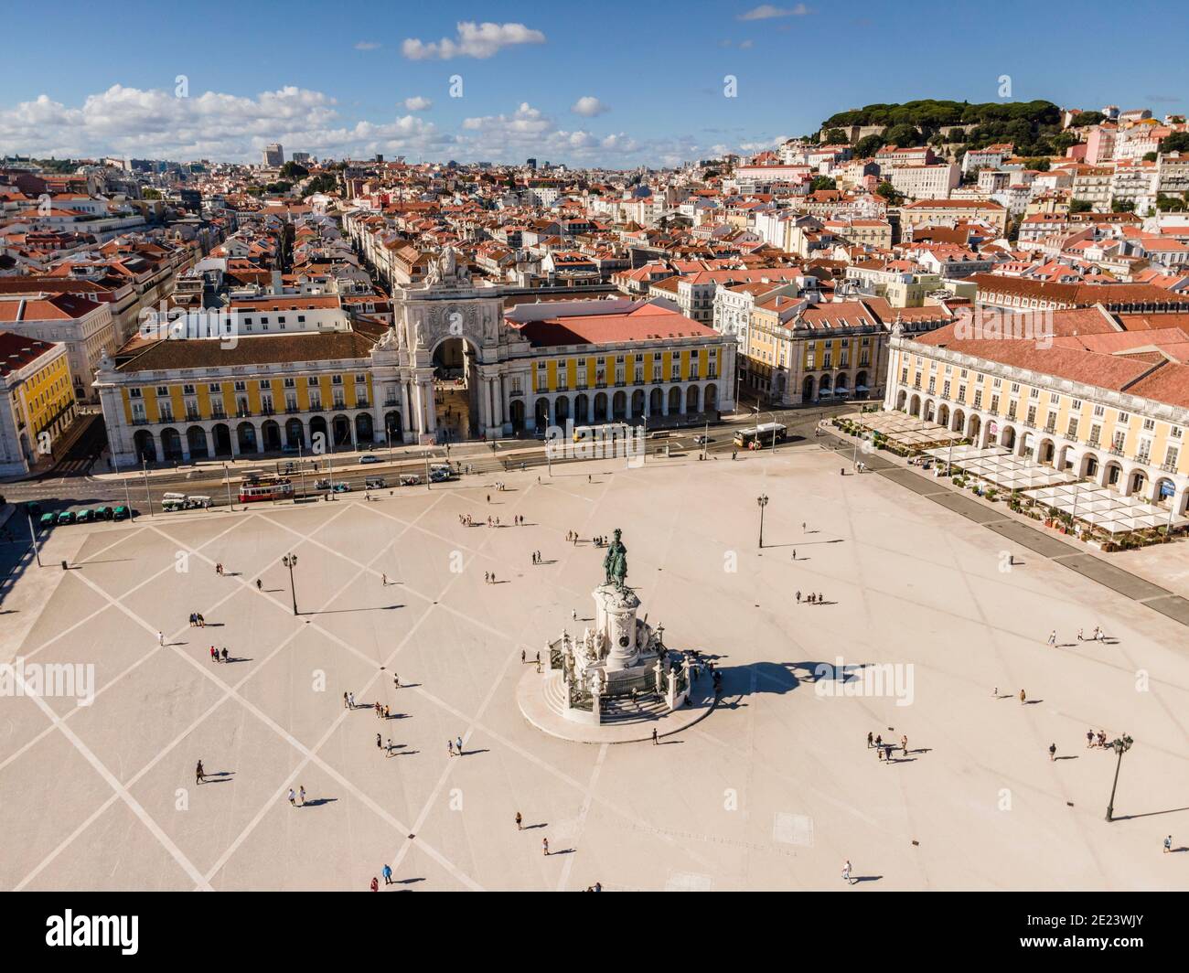 Aerial view commerce square hi-res stock photography and images - Alamy