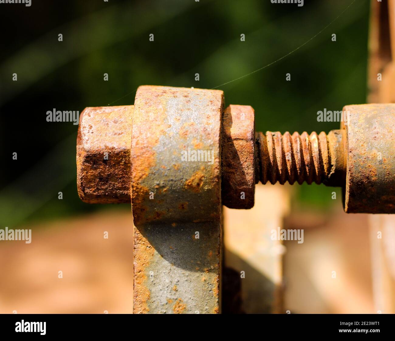 Closeup shot of an old rusty bolt Stock Photo - Alamy