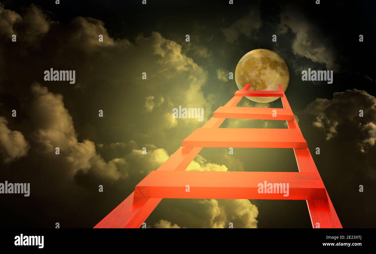 Ladder To The Moon High Resolution Stock Photography and Images - Alamy