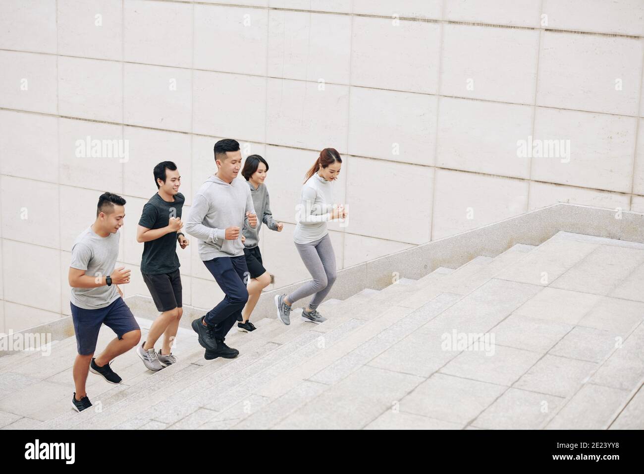 People training for competition Stock Photo - Alamy
