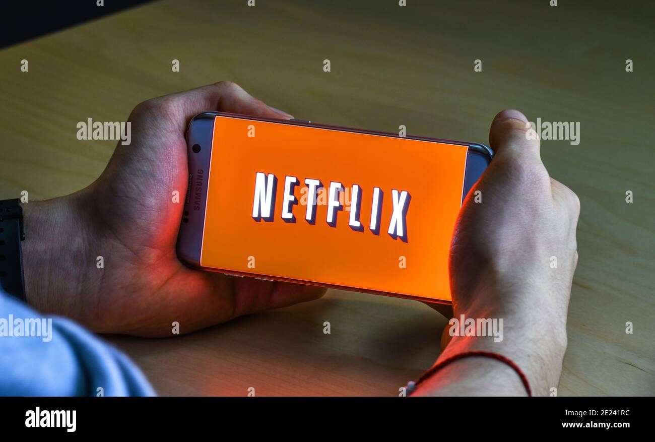 Netflix emblem hi-res stock photography and images - Alamy