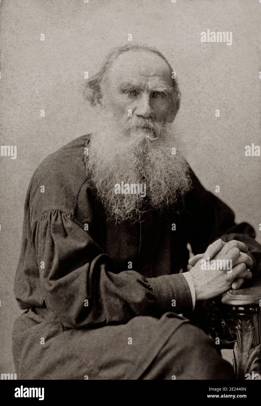 Vintage portrait of count leo tolstoy hi-res stock photography and ...