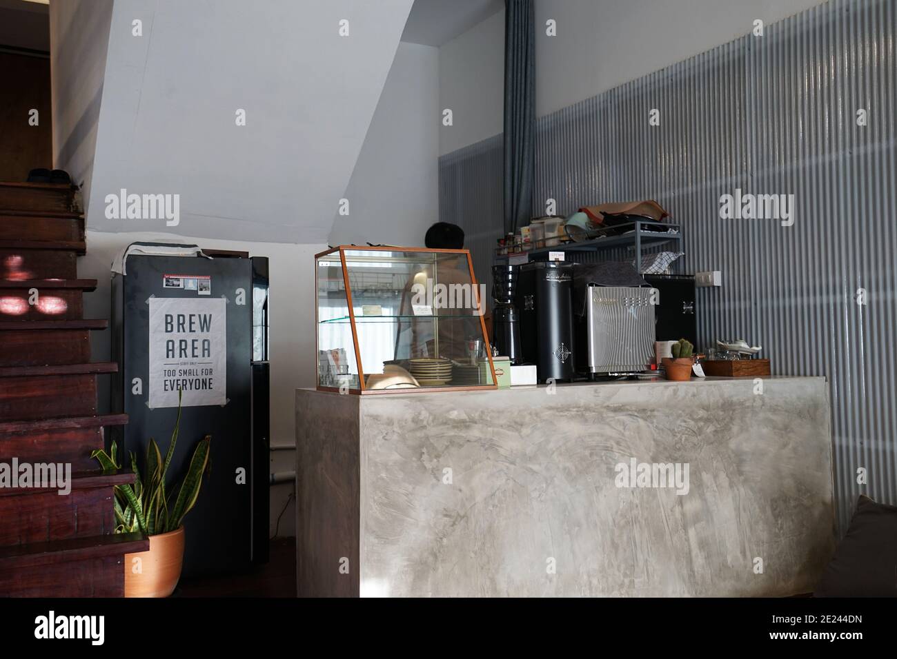 Interior design and decoration of local coffee bar, bed and breakfast ...