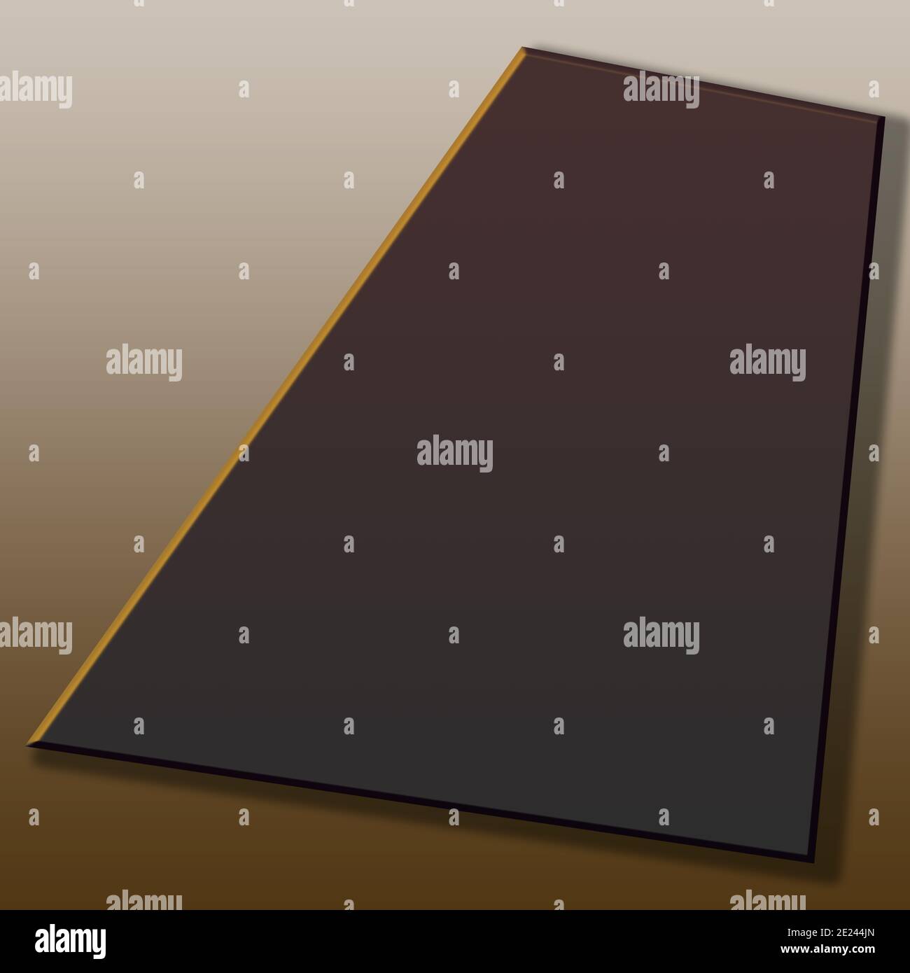 An abstract neutral 3d skewed rectangle shape background image Stock ...