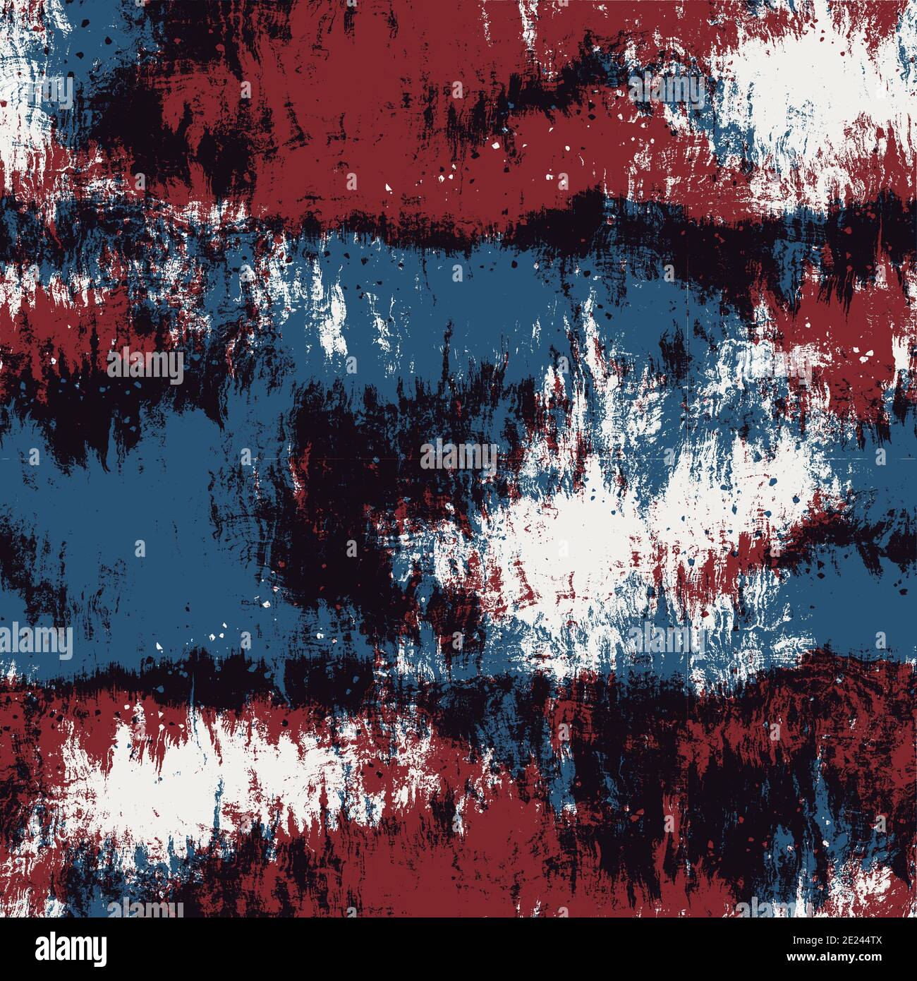 Seamless abstract pattern in red blue black white Stock Photo - Alamy