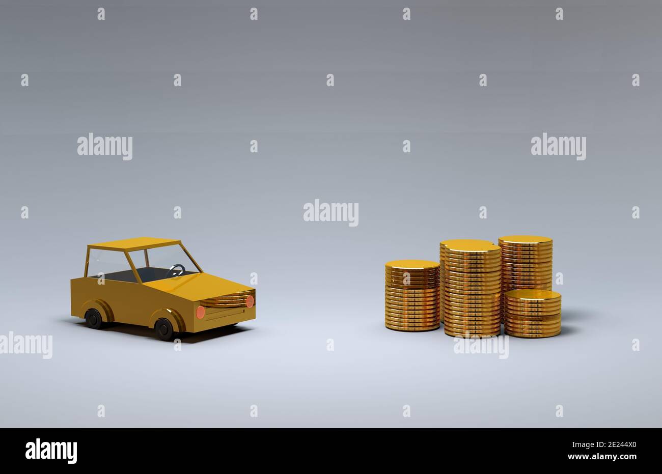 Car coin 3d hi-res stock photography and images - Alamy