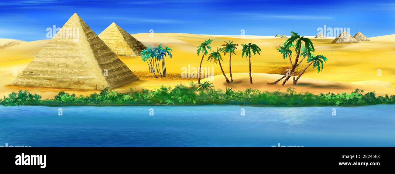 Egyptian Pyramids Nile River