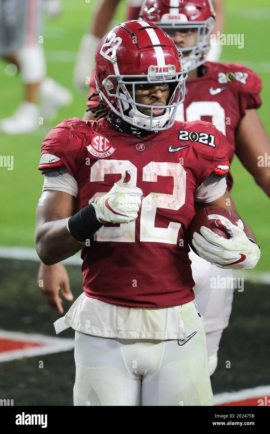 January 11, 2021: Alabama Crimson Tide running back NAJEE HARRIS (22 ...