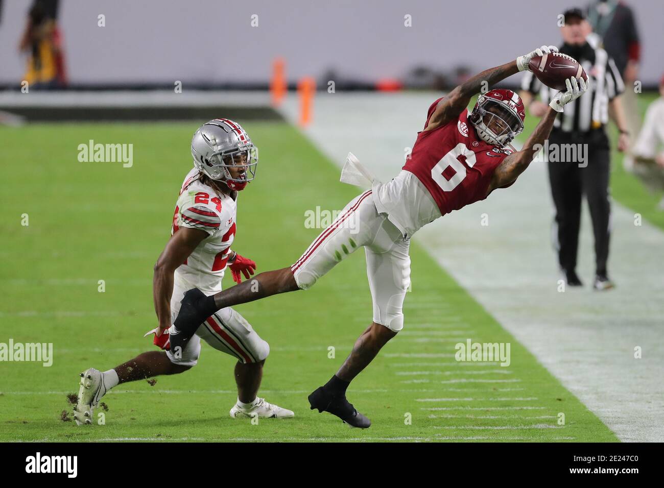 January 11, 2021: Alabama Crimson Tide wide receiver DEVONTA SMITH (6 ...