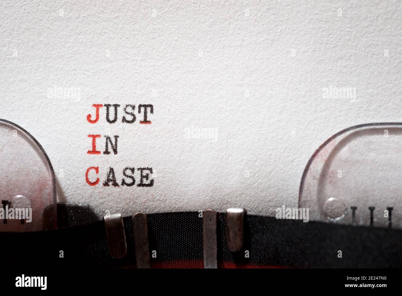 Just in case hi-res stock photography and images - Alamy