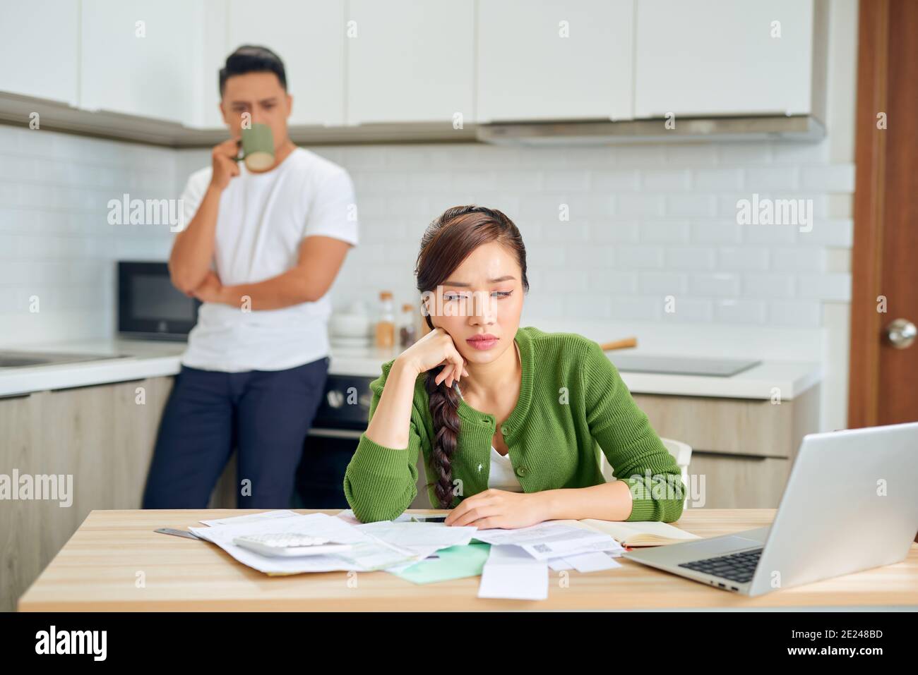 Family worried debt hi-res stock photography and images - Alamy