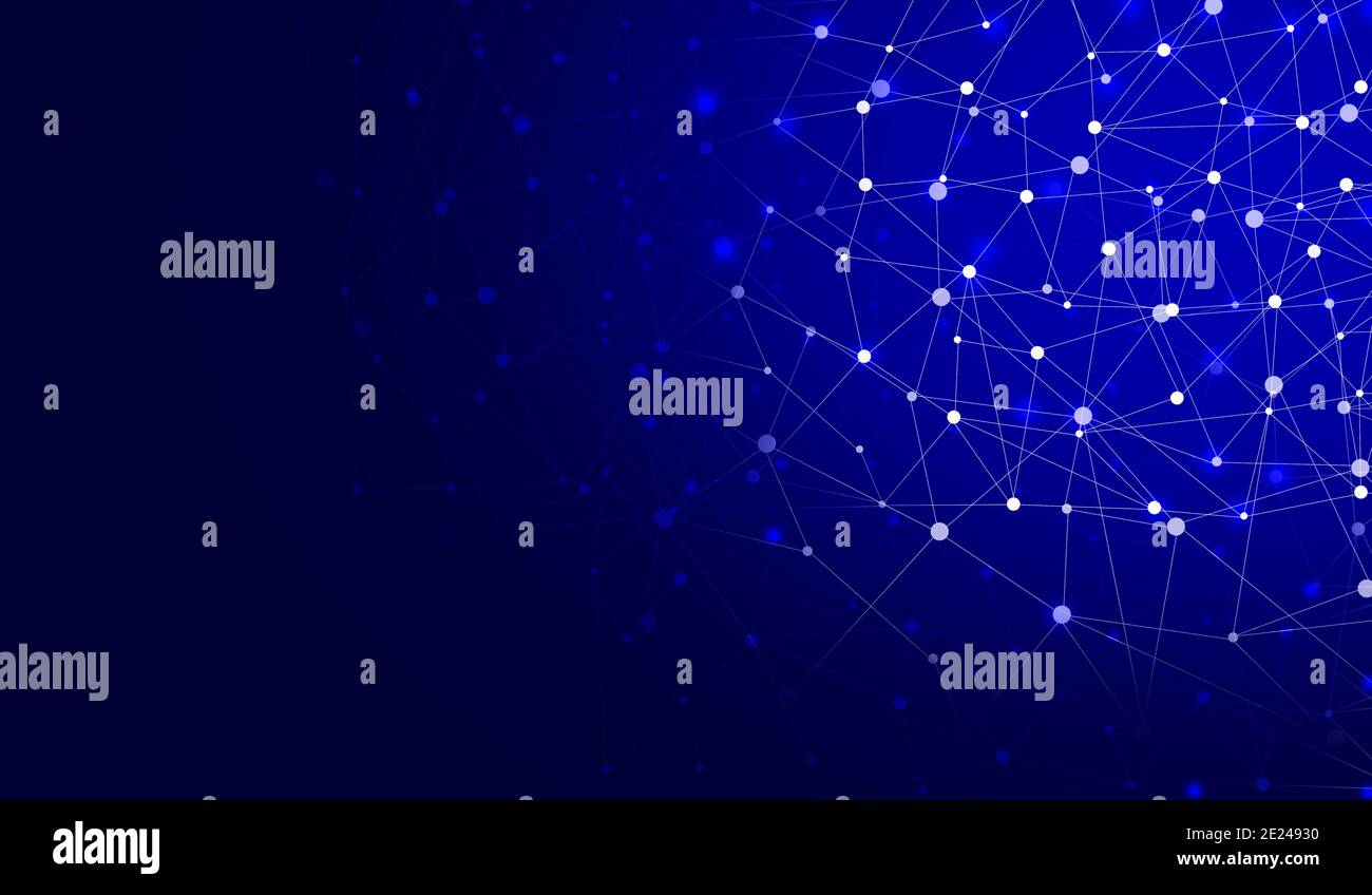 Network technology internet communication graphic abstract dark blue ...