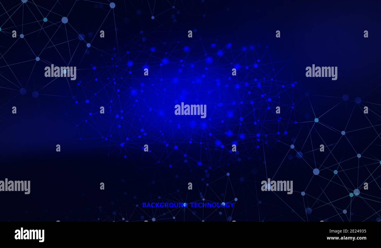 Network technology internet communication graphic abstract dark blue ...