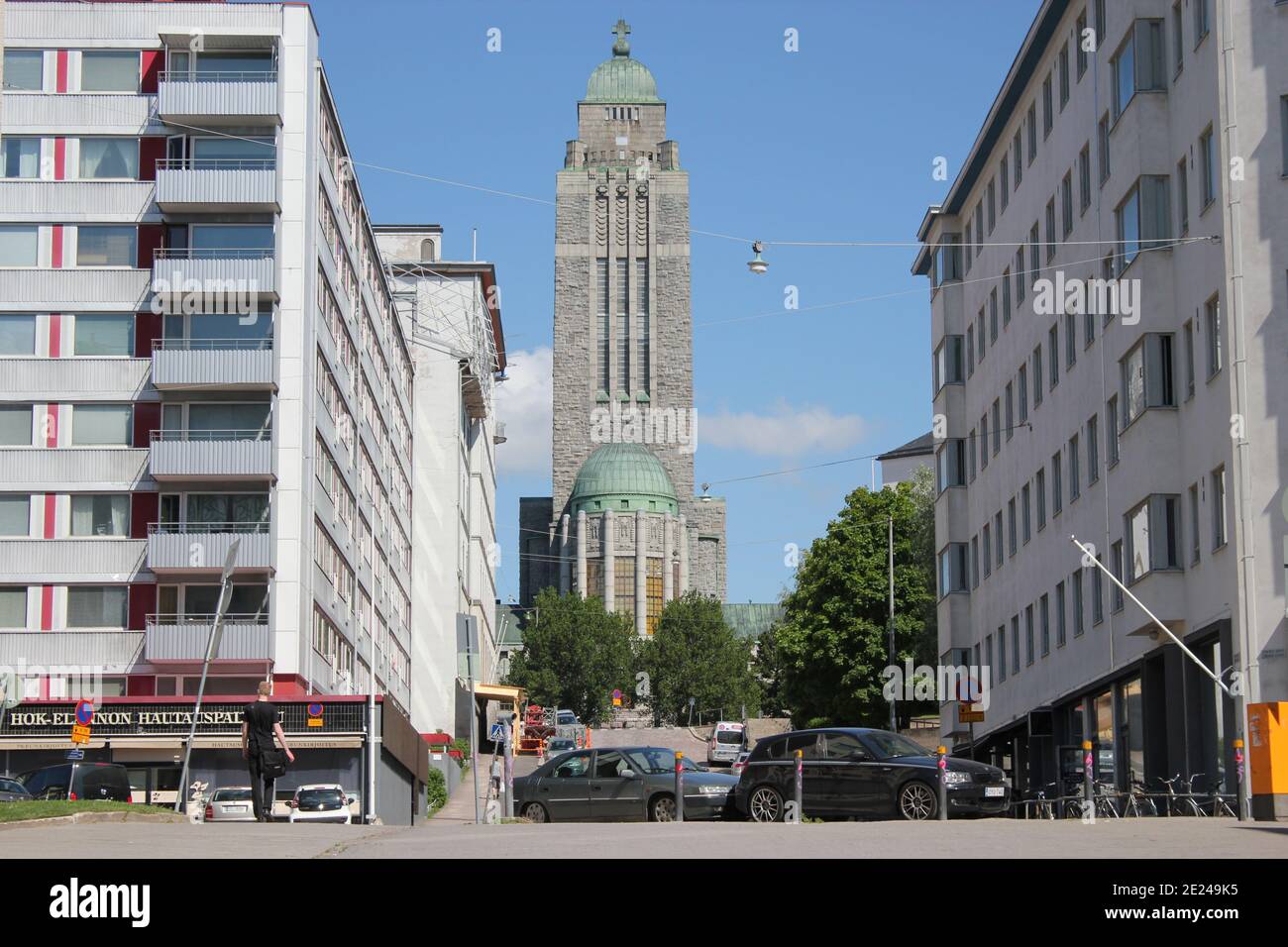Kallio church street view hi-res stock photography and images - Alamy
