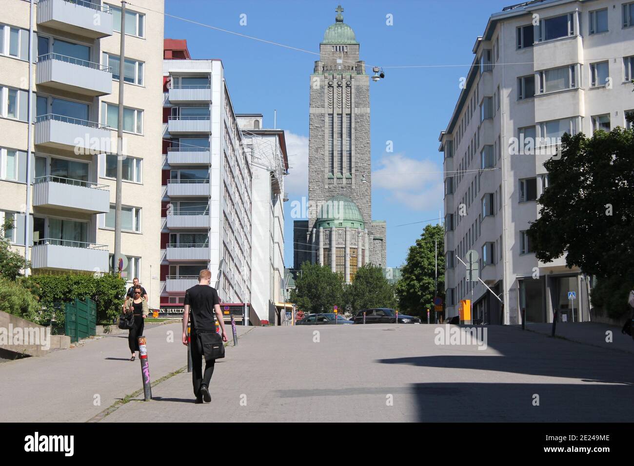 Kallio Church street view, Helsinki, Finland Stock Photo - Alamy