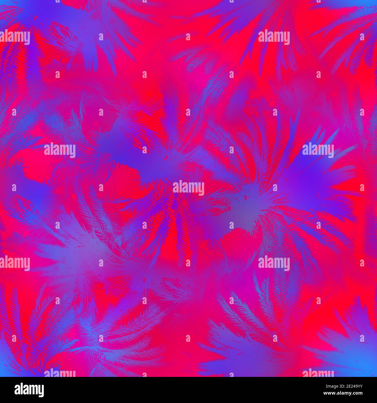 Seamless intense red and blue leaf pattern Stock Photo - Alamy