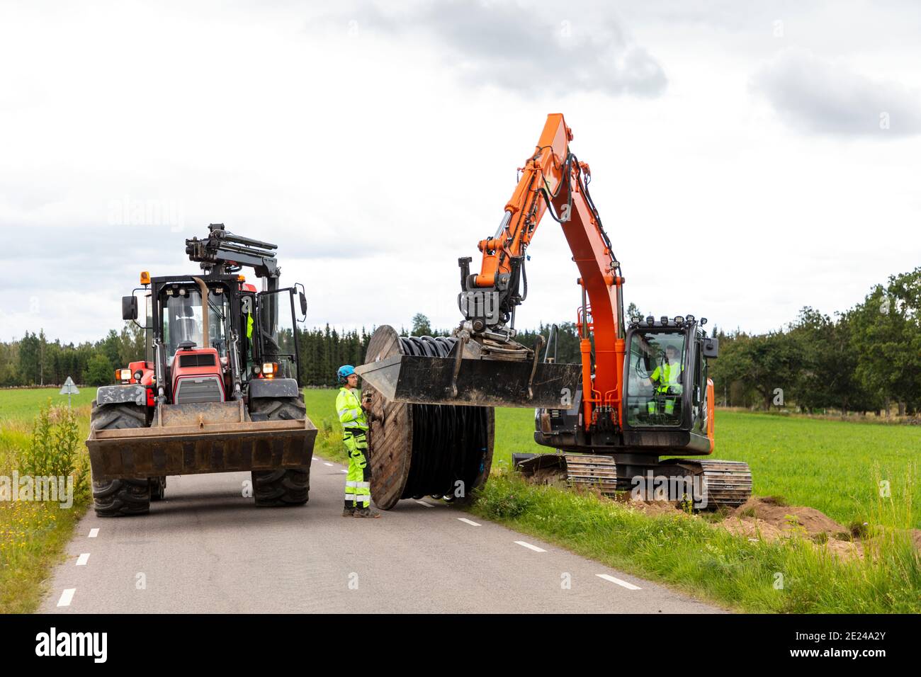 Electric farm tractor hi-res stock photography and images - Alamy