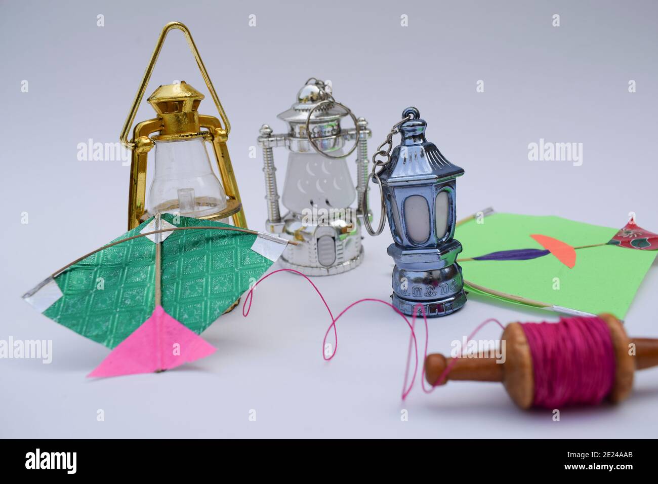 Uttarayan and Makar sankranti props used while kite flying during ...