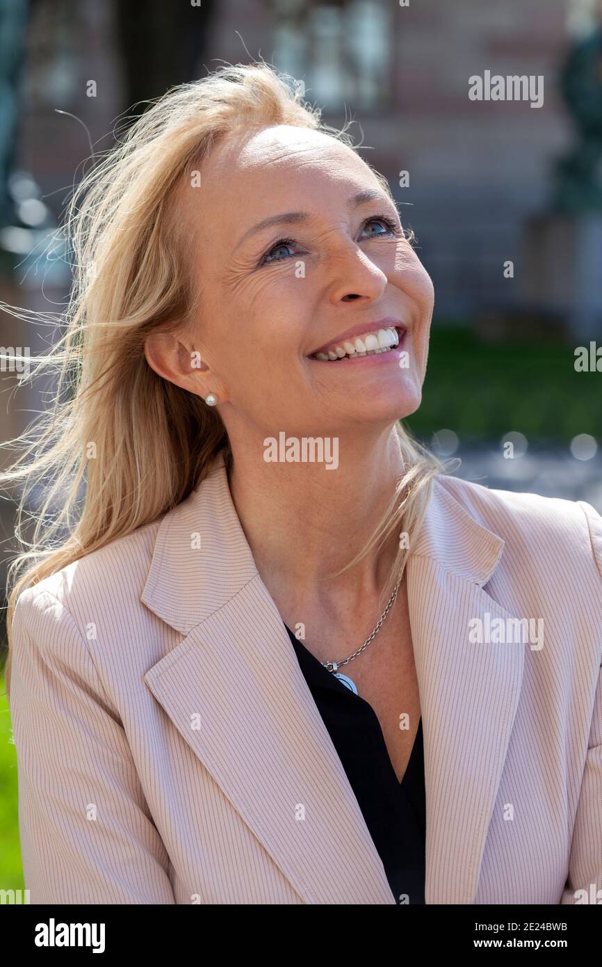 Happy mature businesswoman working hi-res stock photography and images ...