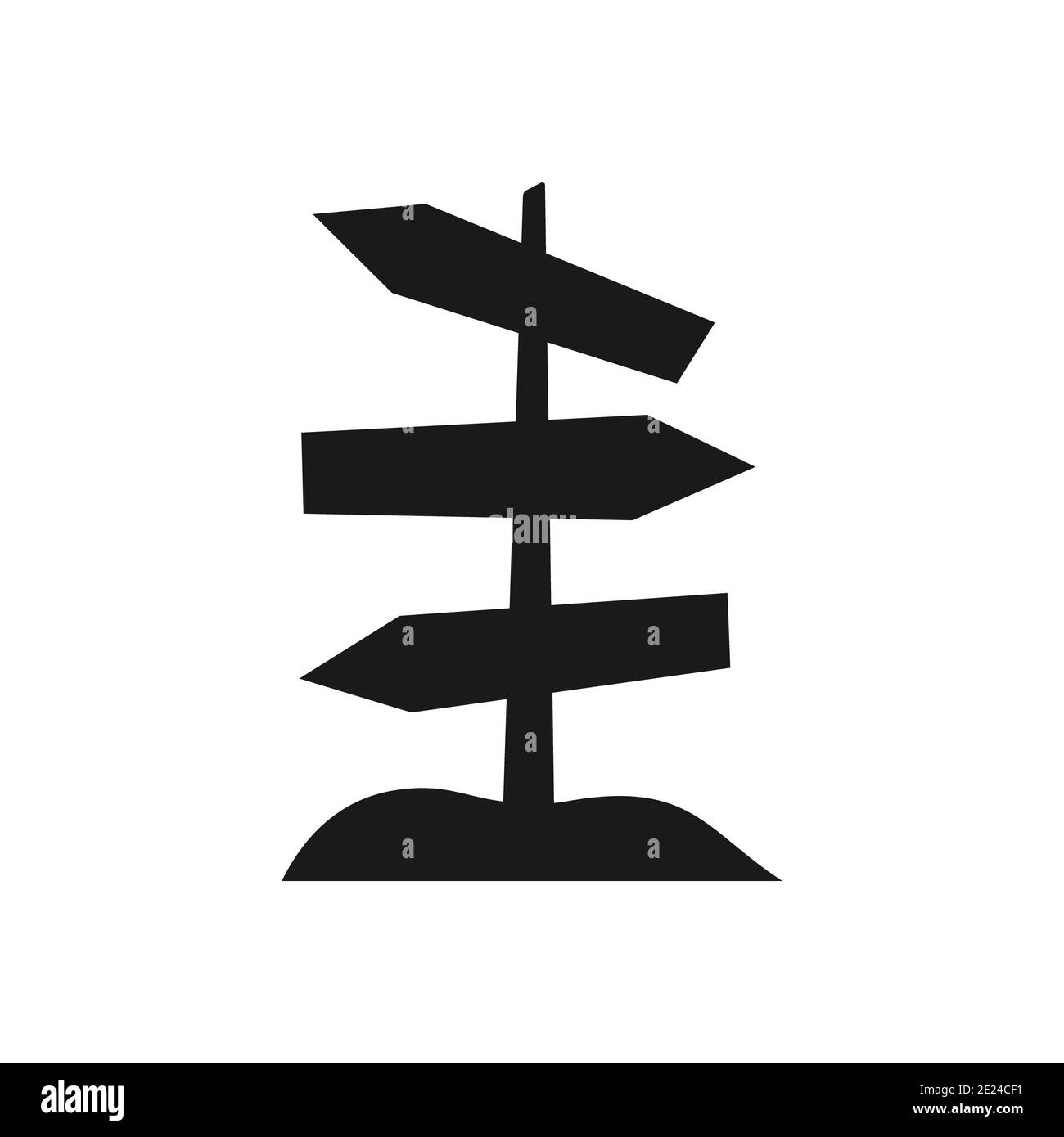 Arrows indicating the direction of movement with space for text Stock ...