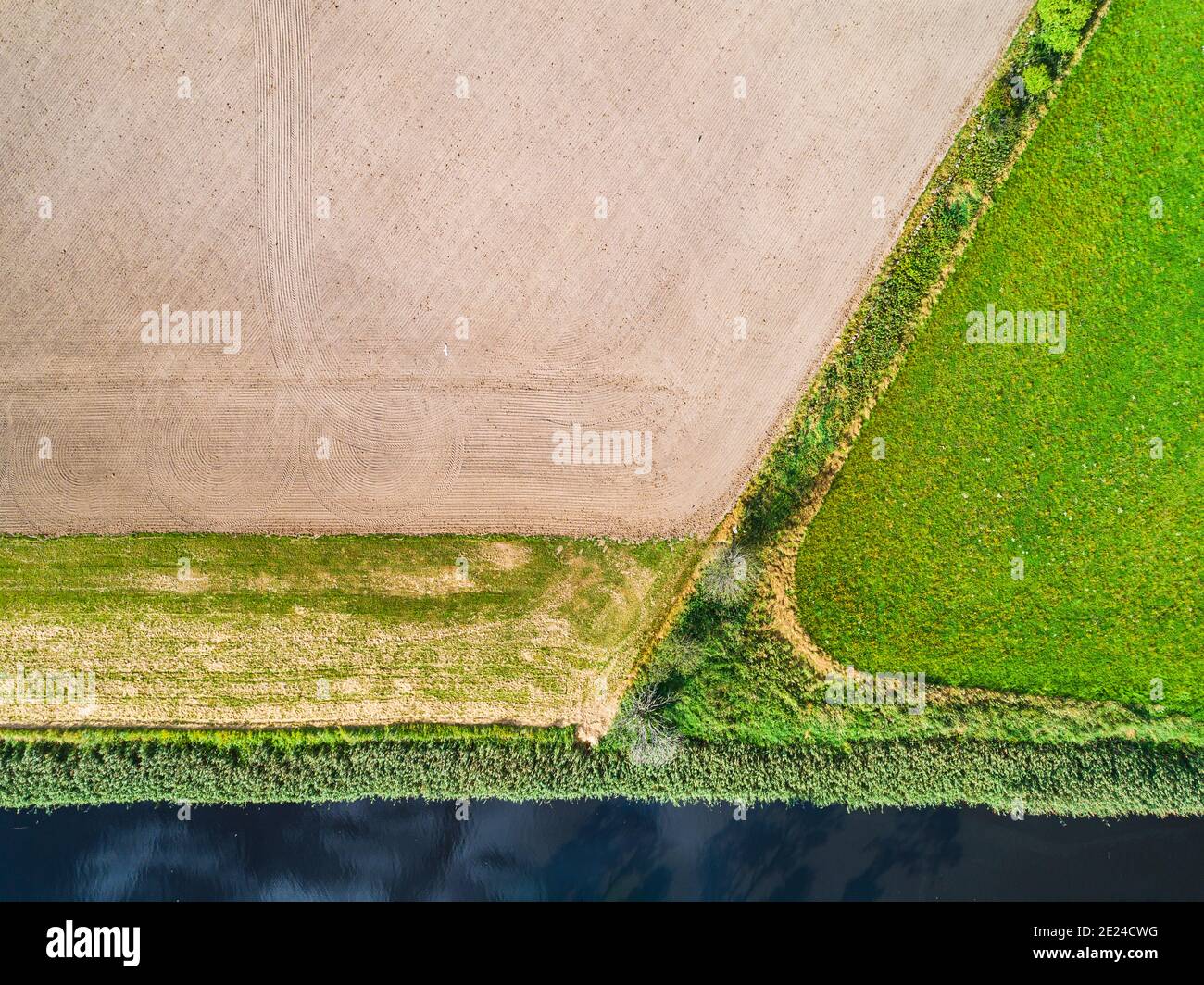 Aerial view of rural landscape Stock Photo - Alamy