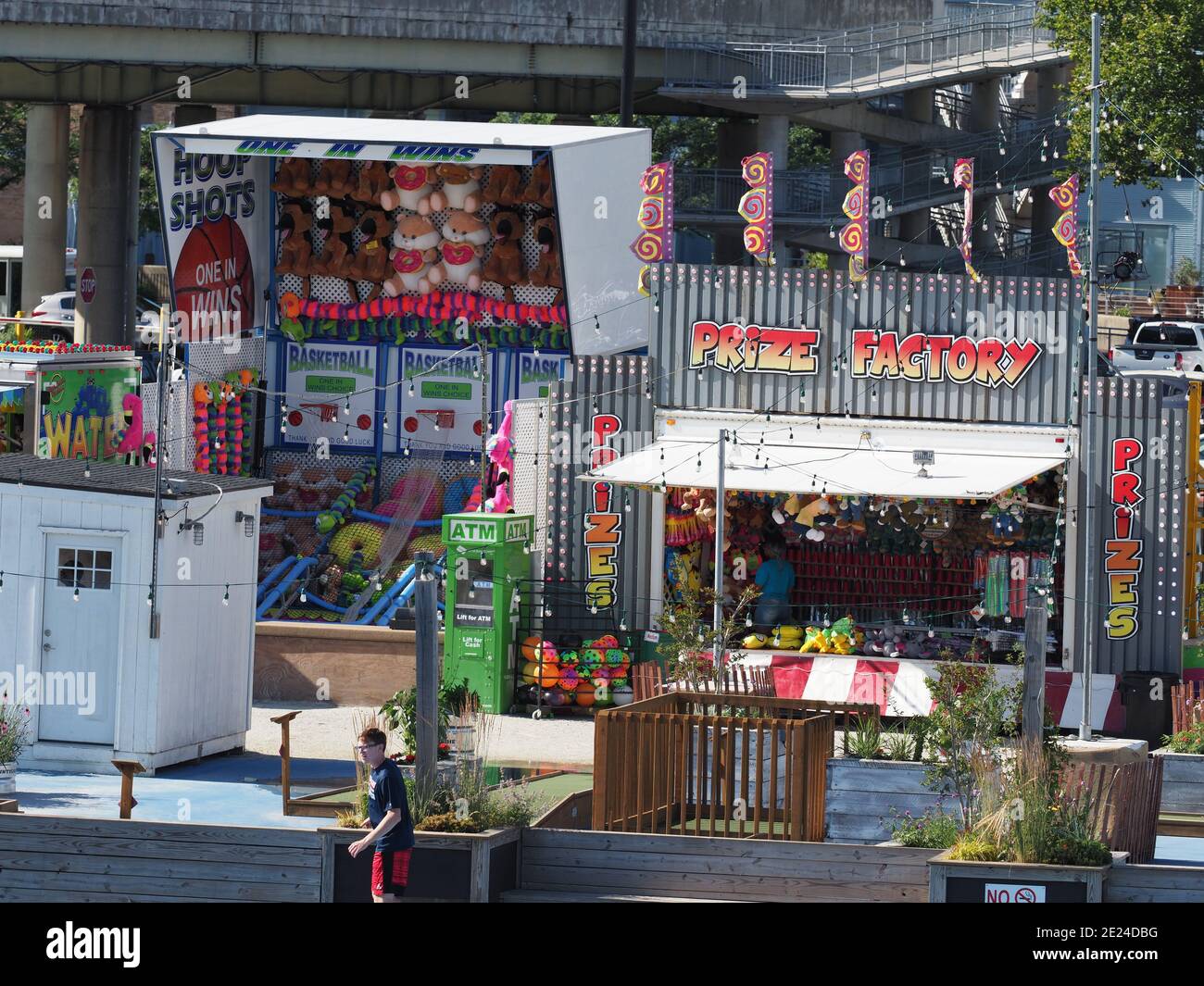 Spruce Street Harbor Park near the Delaware River in Philadelphia Stock ...