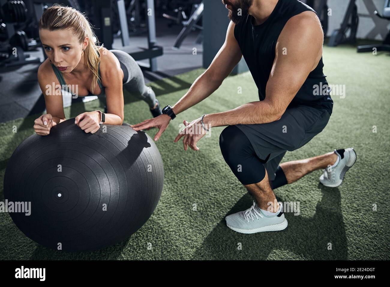 Beautiful young woman instructing hi-res stock photography and images ...