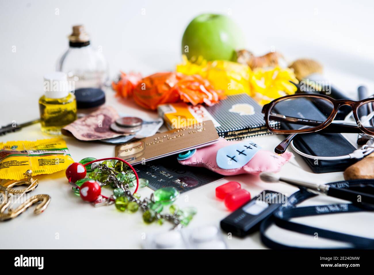 Stack of various items Stock Photo - Alamy