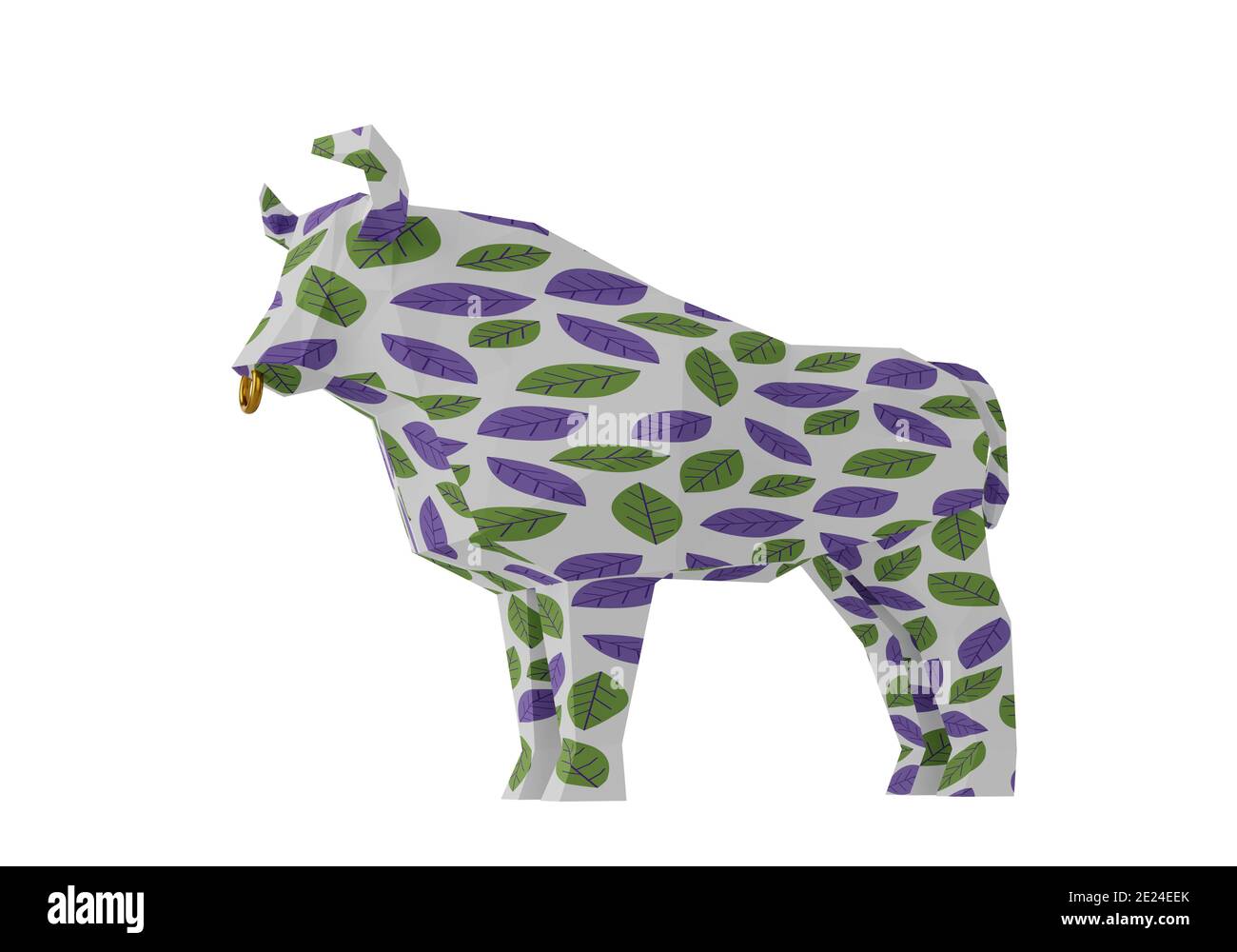 Polygonal cow hi-res stock photography and images - Alamy