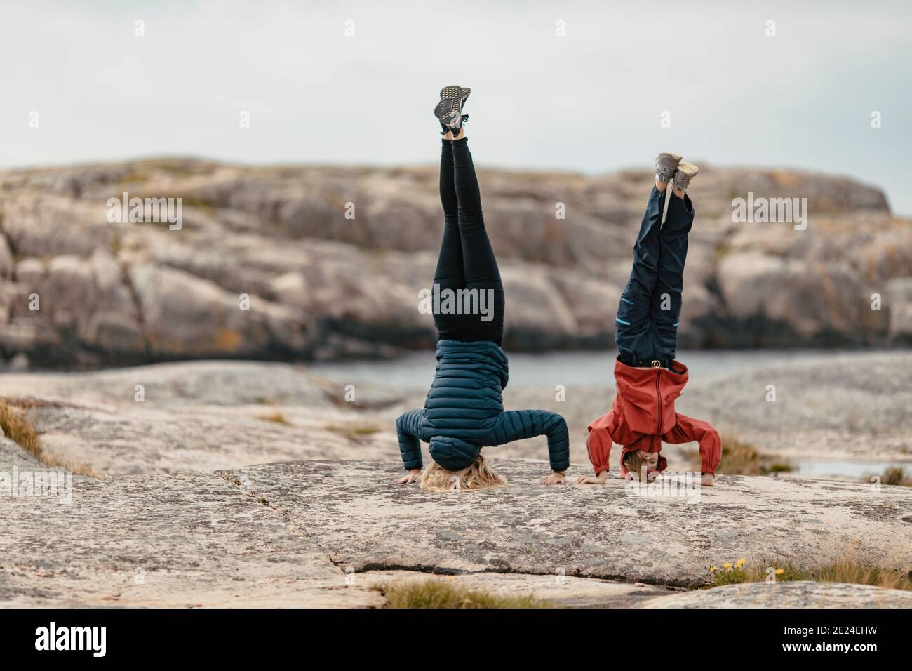 Water handstand hi-res stock photography and images - Alamy