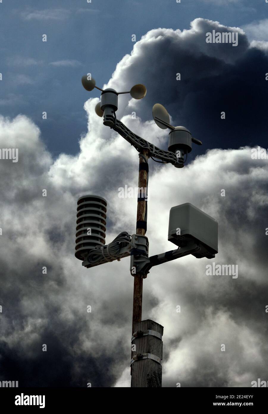 Roadside automated weather station to report current conditions and ...