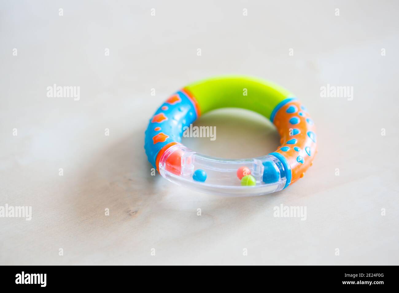 Selective focus shot of a circle-shaped baby toy Stock Photo - Alamy